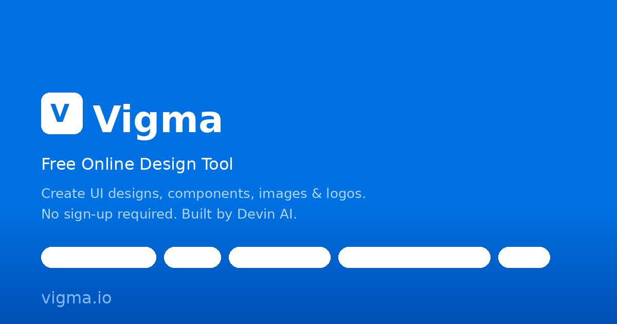 Vigma — Free Online Design Tool | Built by Devin AI